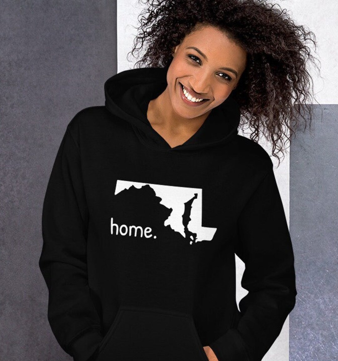 Maryland Home Hoodie, Maryland Hooded Sweatshirt, Home State Hoodie ...