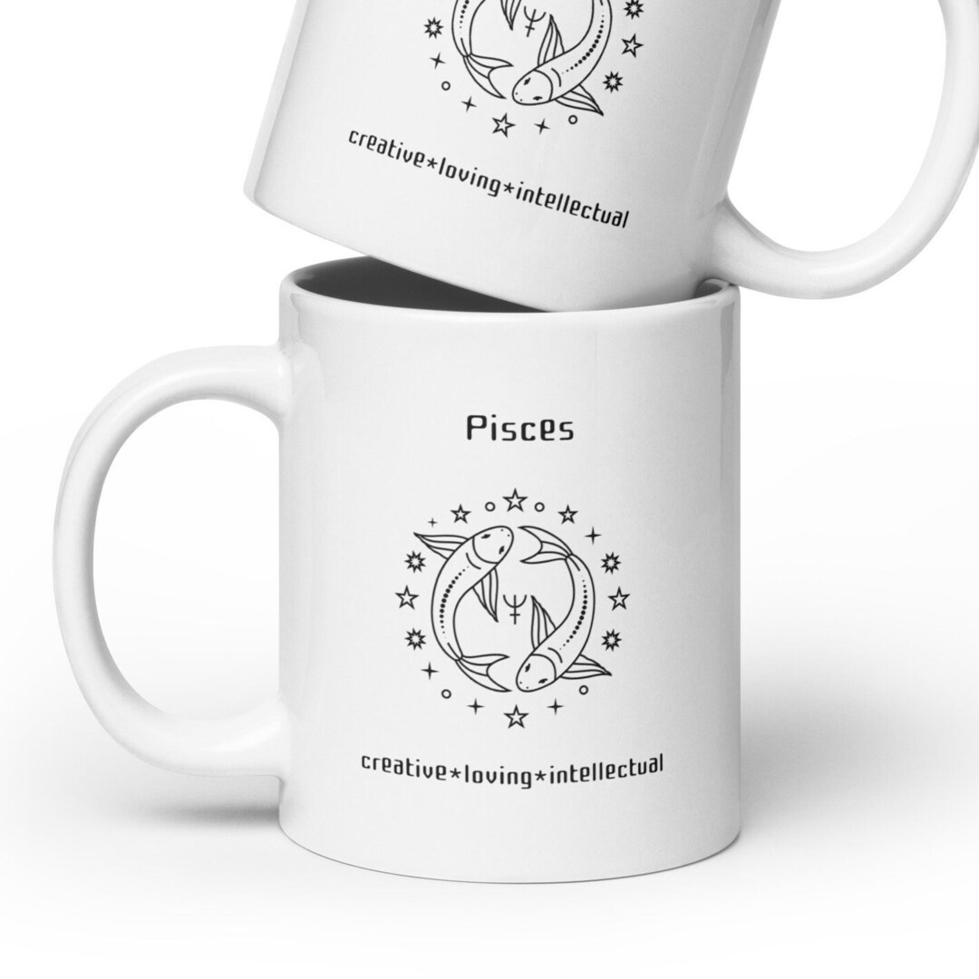 Pisces Coffee Cup, Star Sign, Zodiac Sign, Astrological Sign, Pisces ...