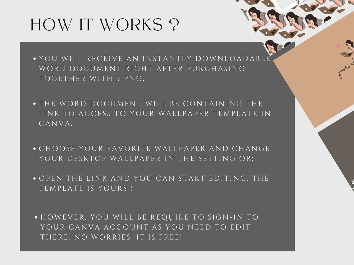 Editable Desktop Wallpaper, Laptop Wallpaper, Windows Background, Grey ...