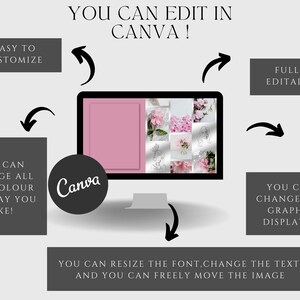 Editable Desktop Wallpaper, Laptop Wallpaper, Windows Background, Pink ...