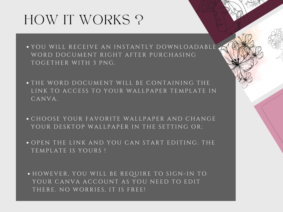 Editable Desktop Wallpaper, Laptop Wallpaper, Windows Background, Pink ...