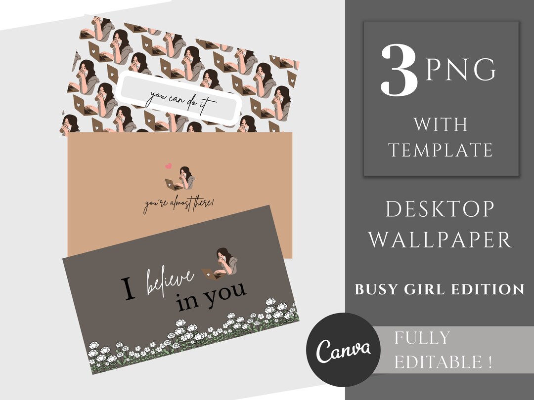 Editable Desktop Wallpaper, Laptop Wallpaper, Windows Background, Grey ...