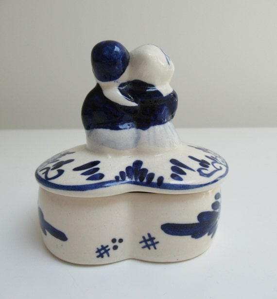 Delft Lover Heart Ceramic Box - Gem