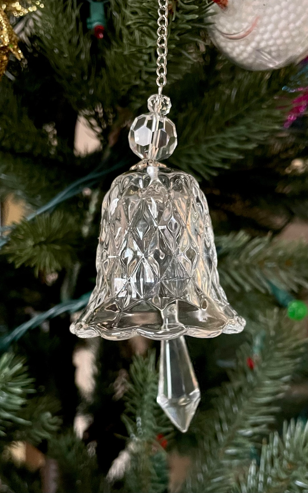 Bell Glass 4, Christmas Bell ,souvenir Gift, Wedding Bell, Home Decor ...