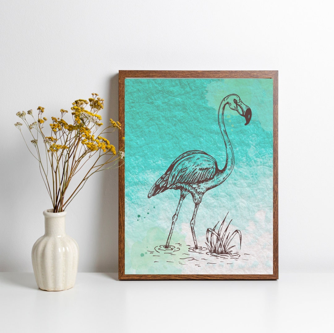 Bird Wall Art Framed Tropical Wall Art Nature Inspired Wall Art Spring ...