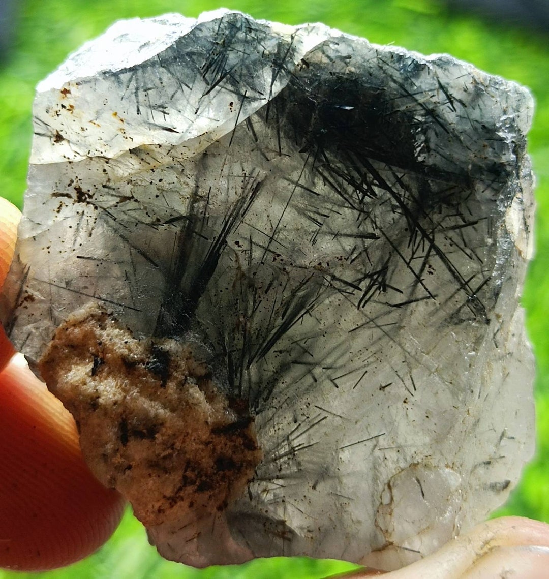 37g Blue Riebeckite Included Quartz Crystal From Zagi Mountain Kpk - Etsy