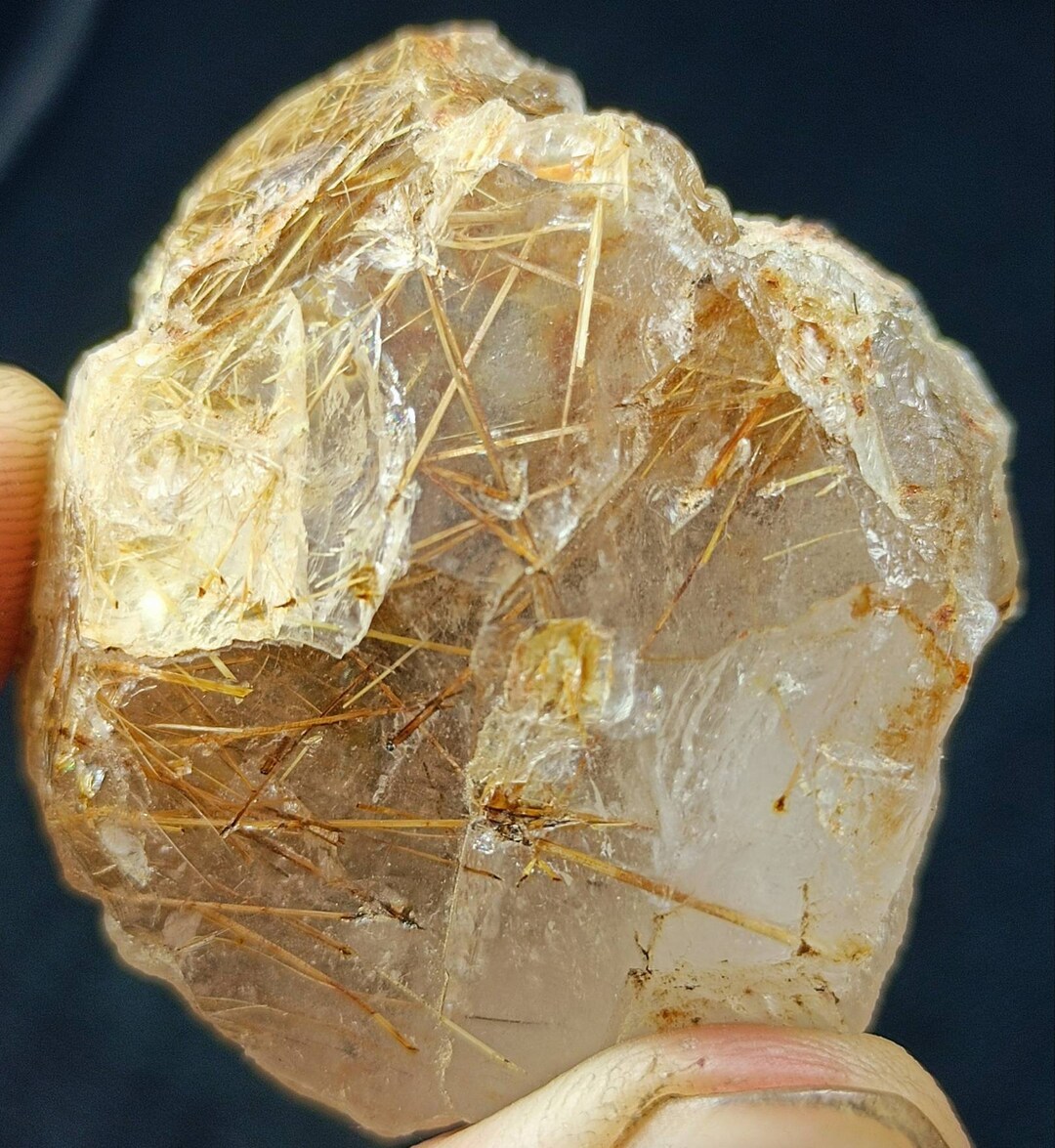 51g Golden Rutile Included Quartz Crystal From Zagi Mountain Kpk ...