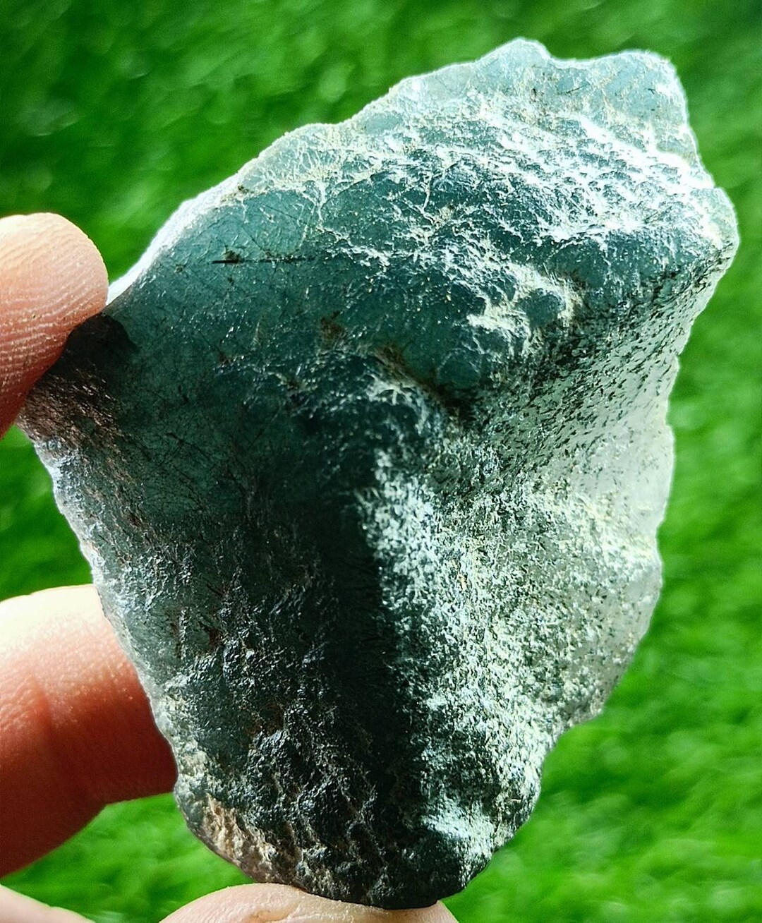 57g Mangano Blue Riebeckite Included Quartz Crystal From Zagi Mountain ...