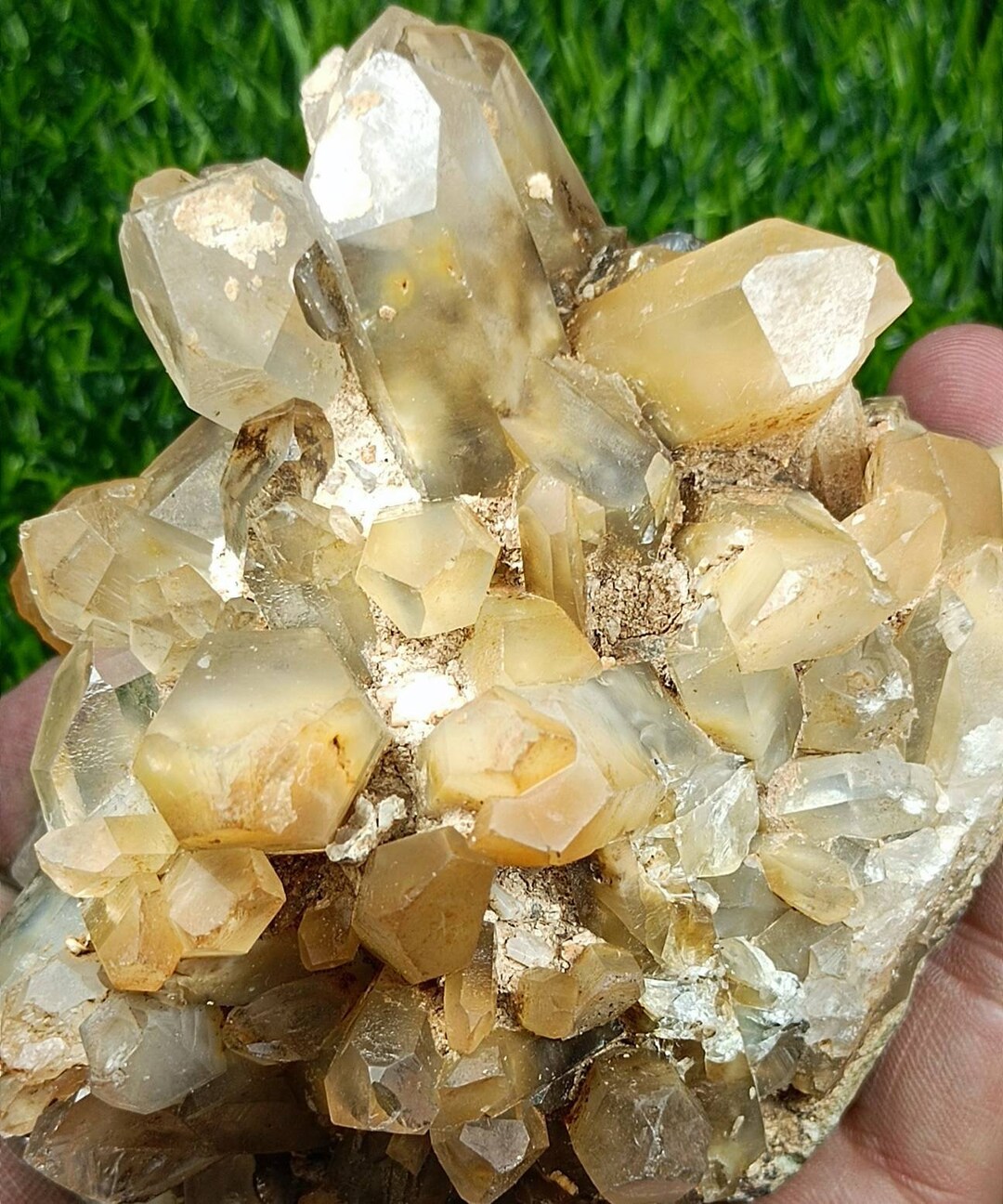 693g Aesthetic Amphibole Quartz Cluster on Matrix Aka Bonequartz ...