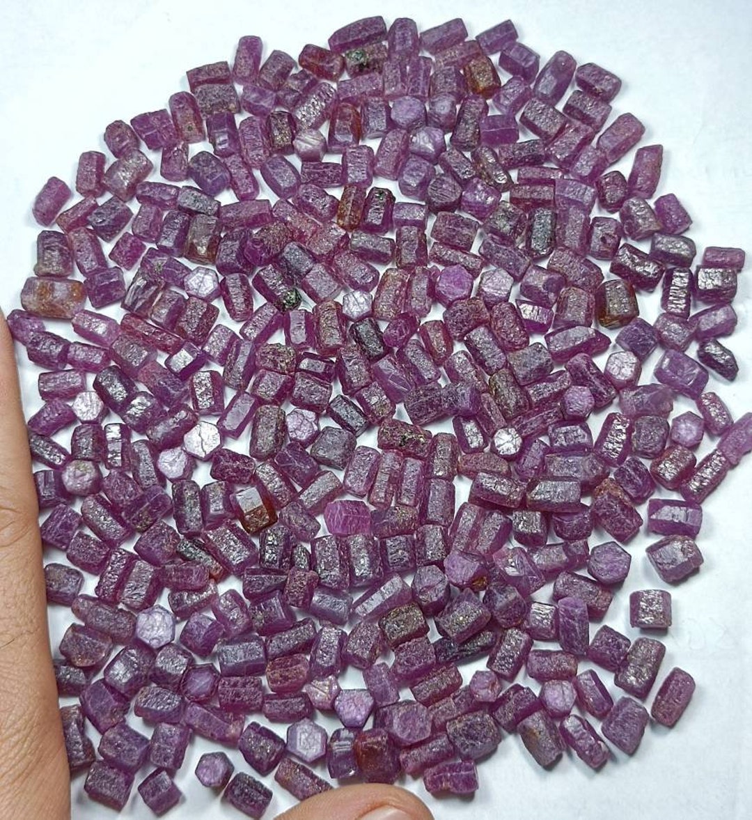 250g Natural Ruby Corundum Crystals Lot Best for Jewellery From Africa ...