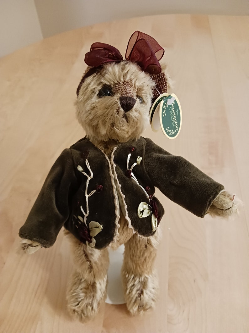 Bearington Collection - 10" Tess Bear With Stand - Etsy