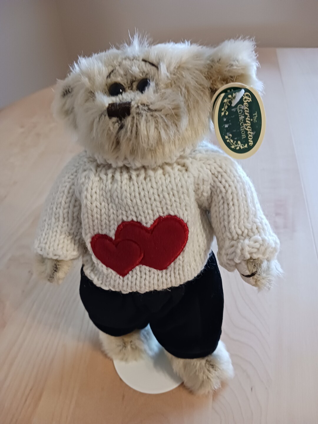 Bearington Collection - "harry Heart Throb" - 10" Bear - With Stand - Etsy