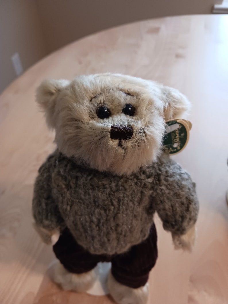 Bearington Collection - 10" Remy Bear and 10" Martin Bear and 2 Stands ...