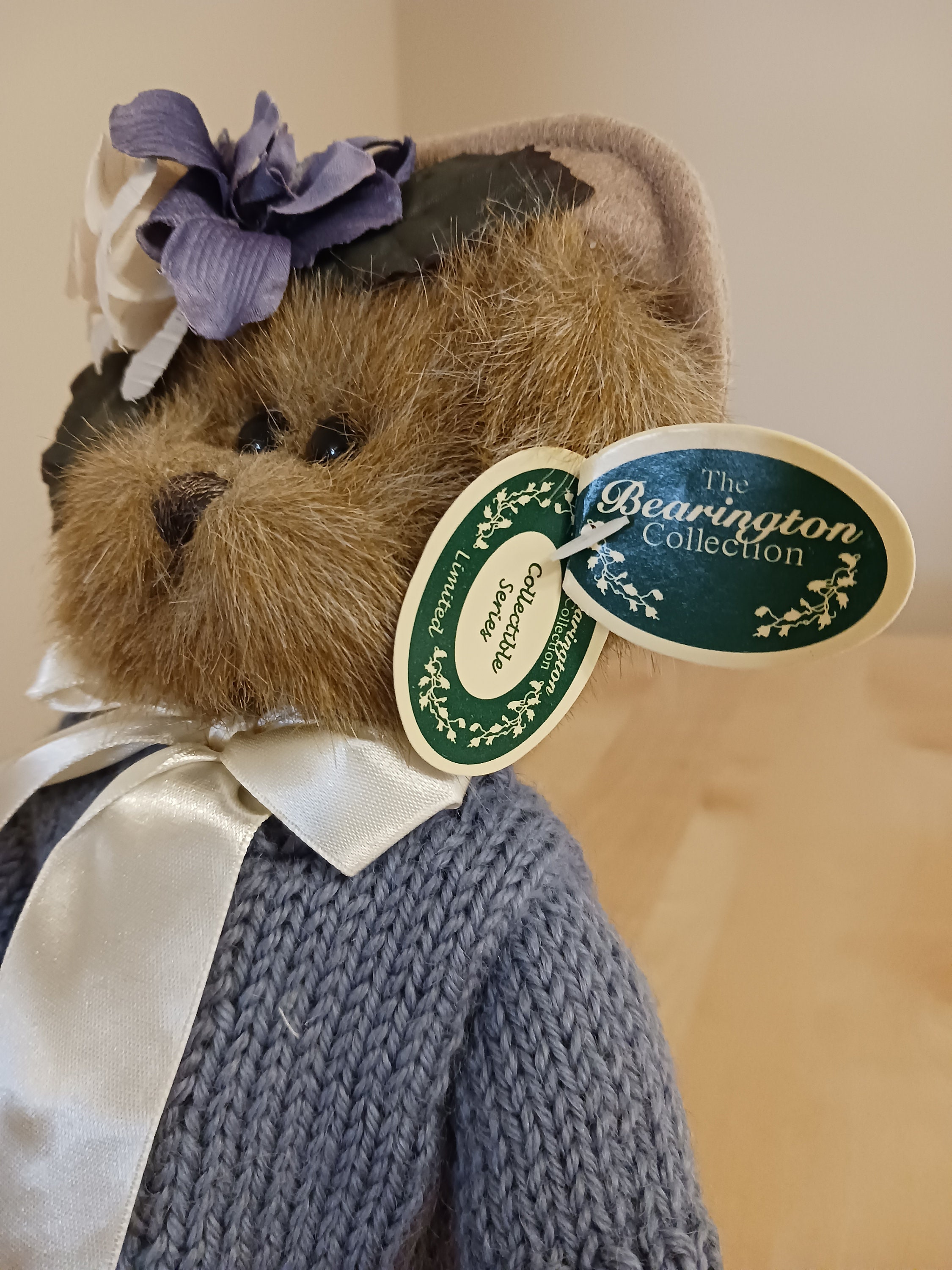 Bearington Collection - 10" Misty Bear and Stand - Etsy
