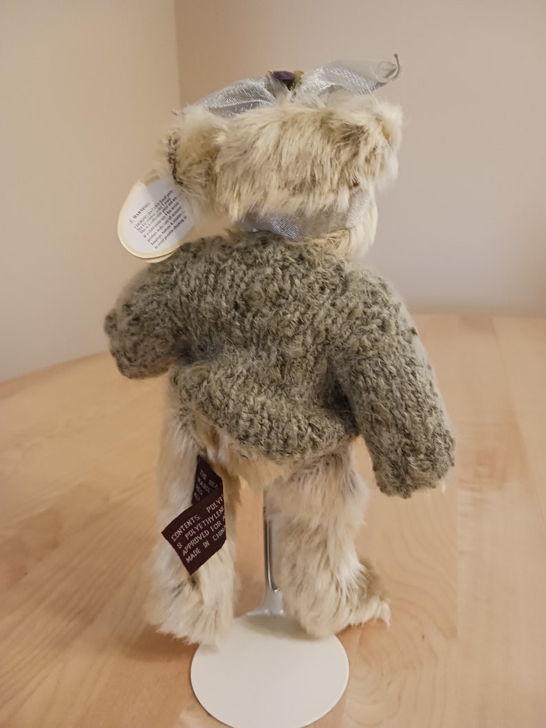 Bearington Collection - 10" Remy Bear and 10" Martin Bear and 2 Stands ...