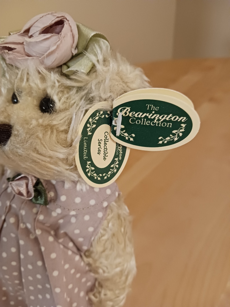 Bearington Collection - "emma Rose" 10" Bear With Stand - Etsy