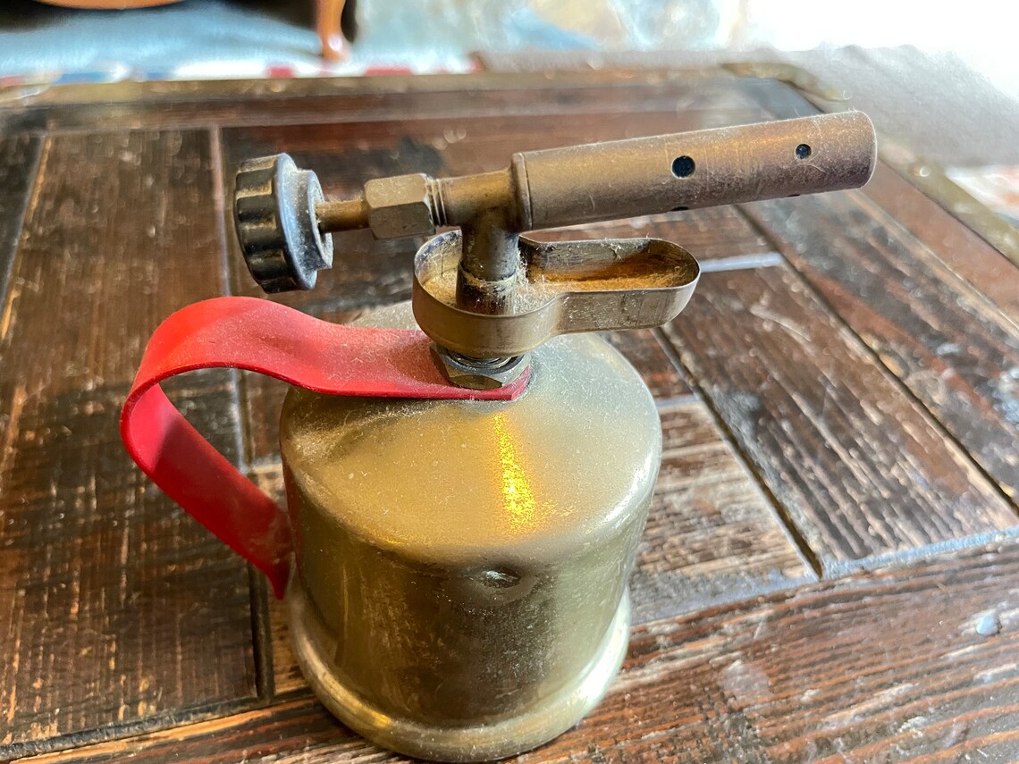 Vintage Blow Torch With Wooden Handle-turner Brass Works, Sycamore IL ...
