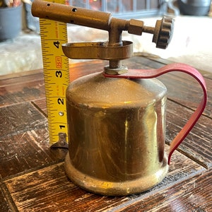 Vintage Blow Torch With Wooden Handle-turner Brass Works, Sycamore IL ...