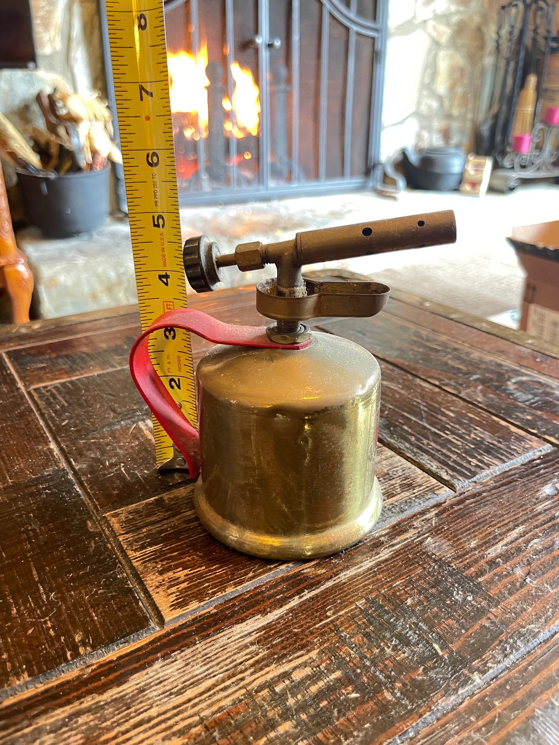 Vintage Blow Torch With Wooden Handle-turner Brass Works, Sycamore IL ...