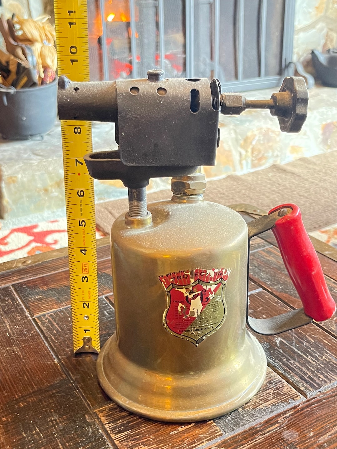 Vintage Blow Torch With Red Handle- Clayton & Lambert - Etsy