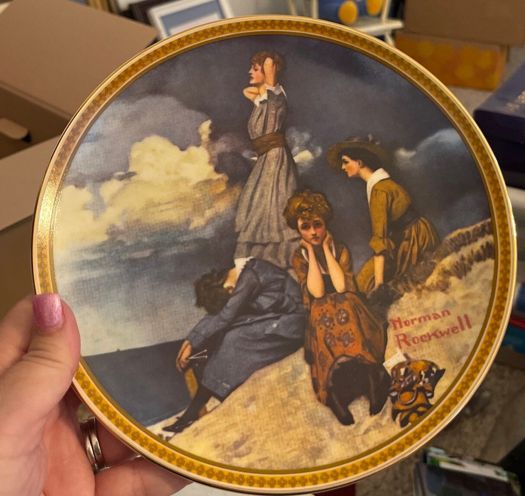 Norman Rockwell Plate - Etsy