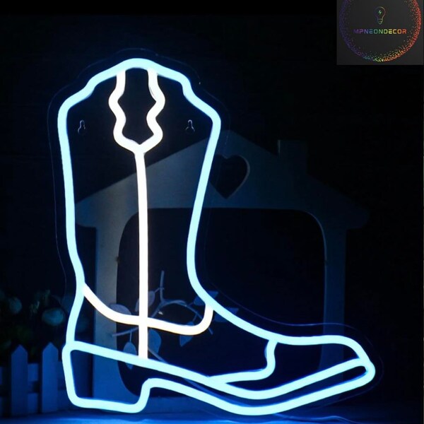 Cowboy Boot Neon Sign - Etsy