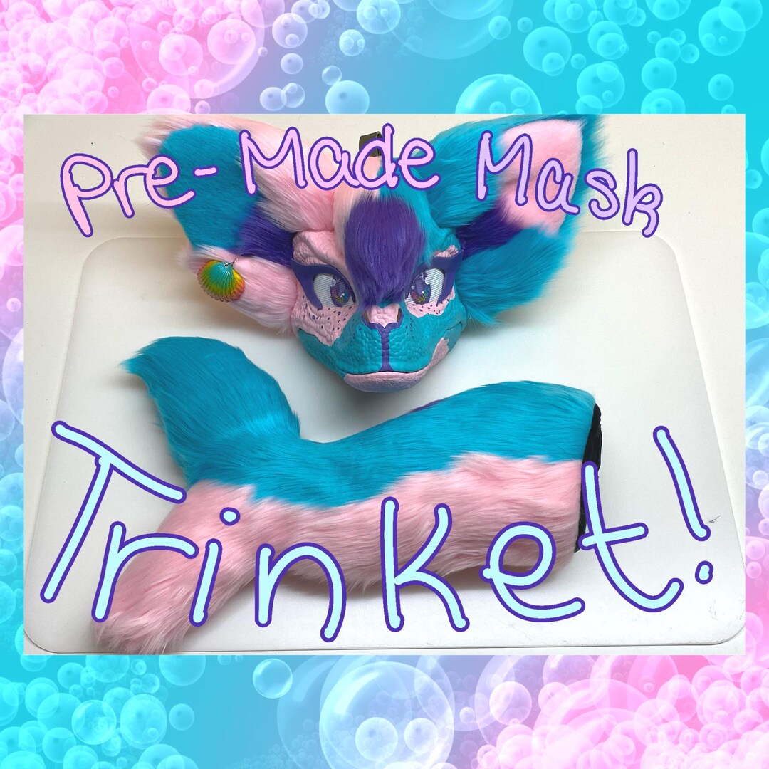 Trinket Fish Cat Raptor Dinomask Premade Mini Partial read Description ...