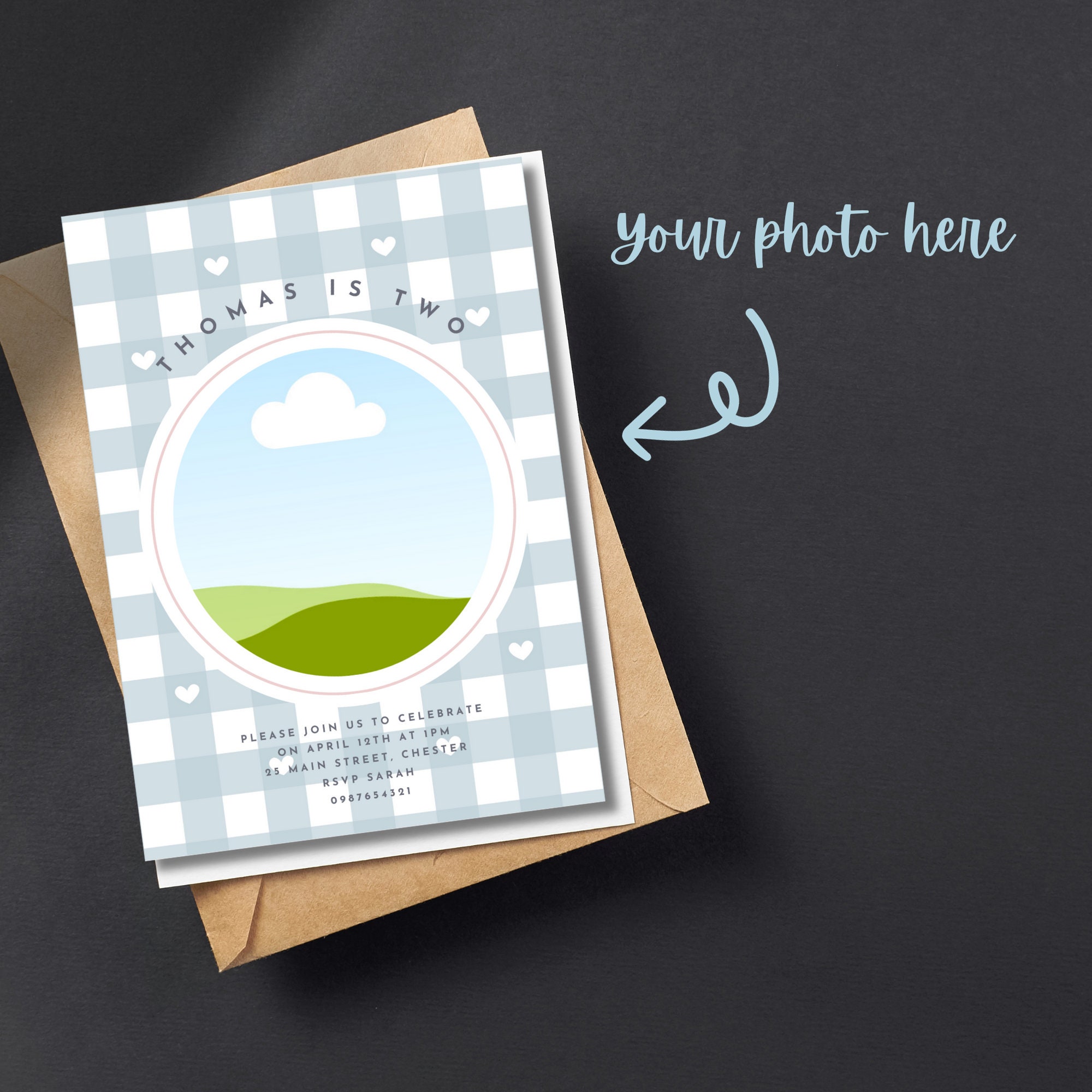 Birthday Party Invitation to Add Picture | Photo Party Invite | Any Age ...