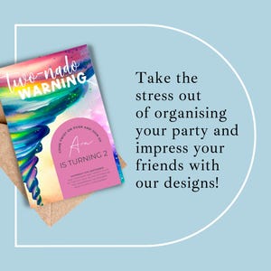 Twister Theme Party Invite Two-nado Birthday Invitation Storm Warning ...