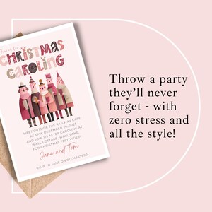 Christmas Carol Party Invite: Neighbourhood Caroling Singing Party ...
