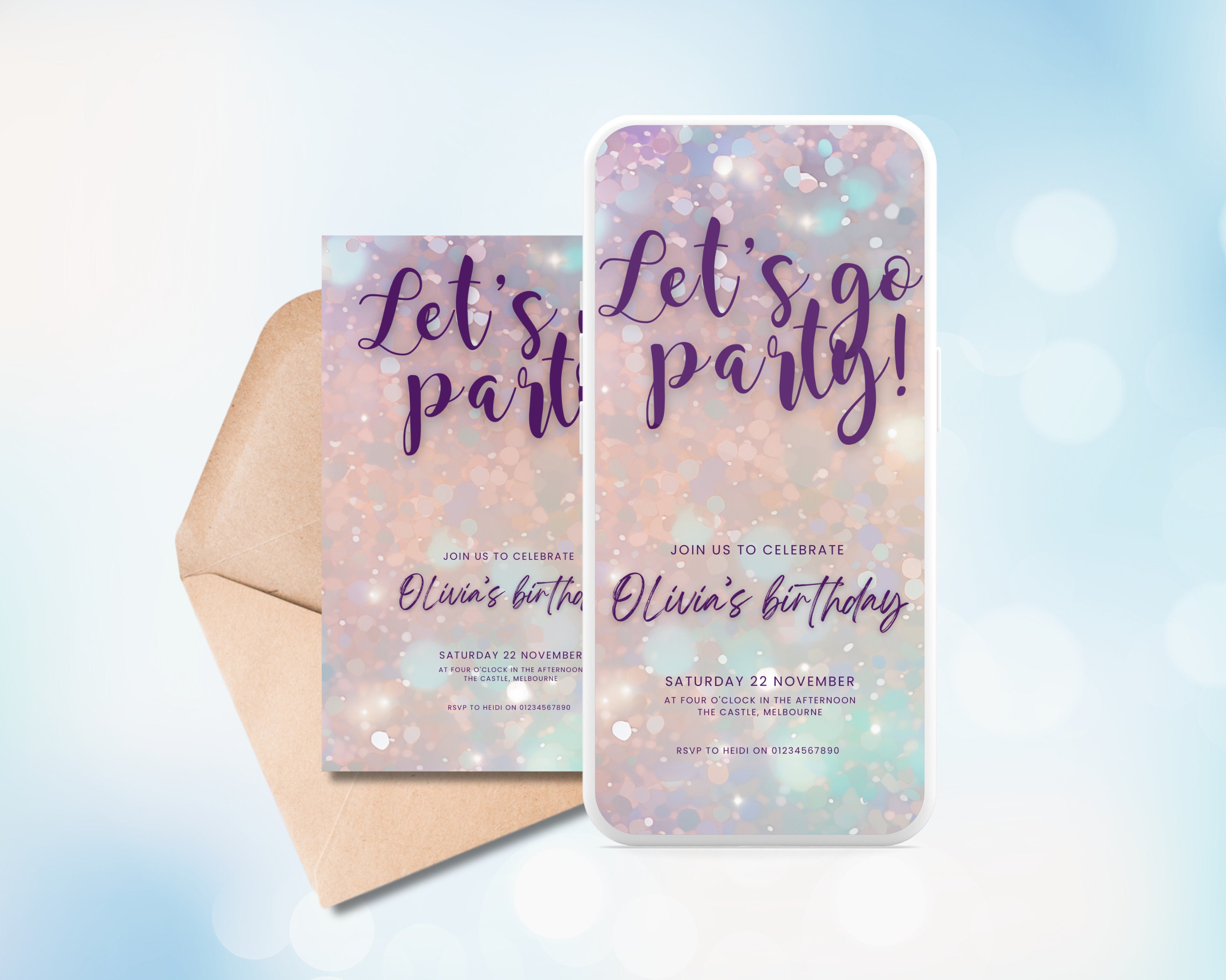 Let's Go Party Birthday Invitation Instant Download Printable Editable ...