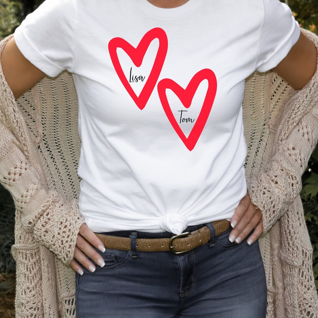 Love T Shirt, Personalized T Shirt, Valentines T Shirt, Couples T Shirt ...