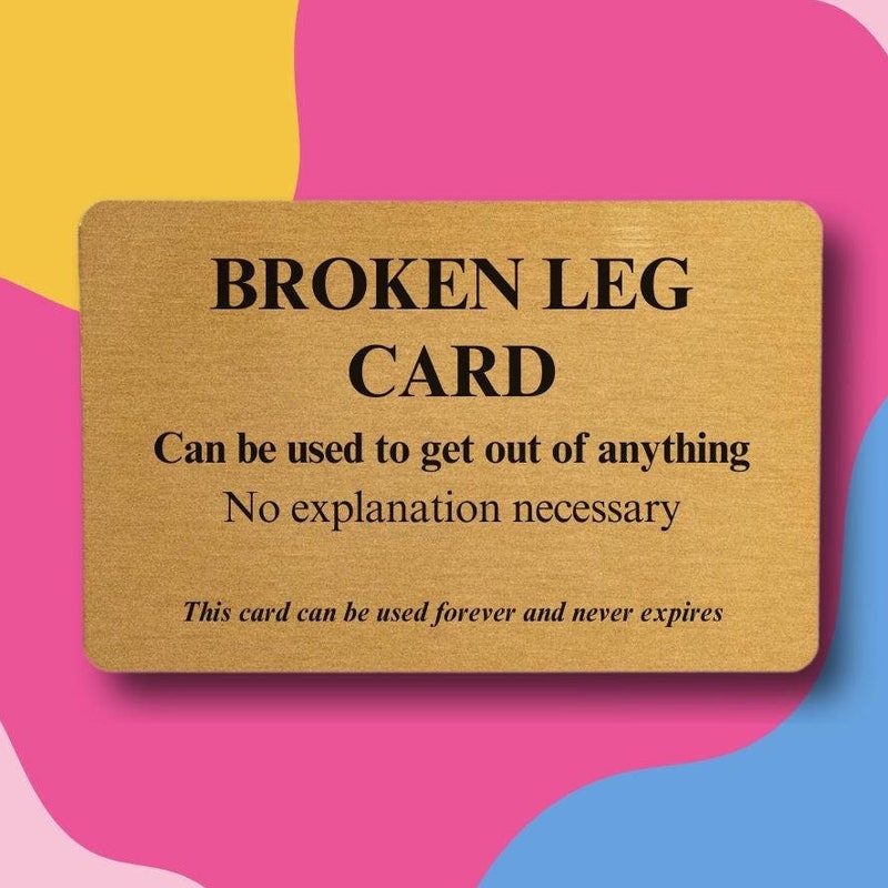 Broken Leg Card - Etsy