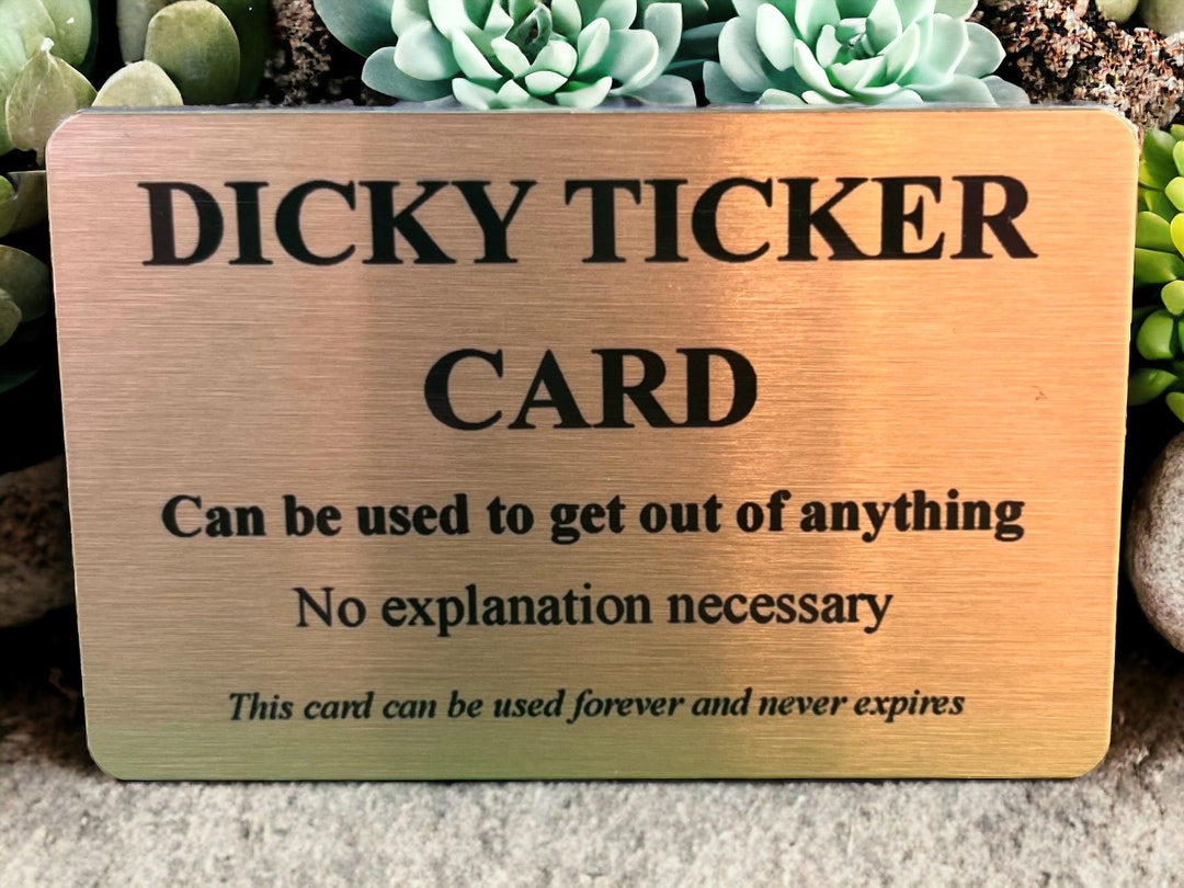 Heart Attack/dicky Ticker Card a Requested Variation of the OG Cancer ...