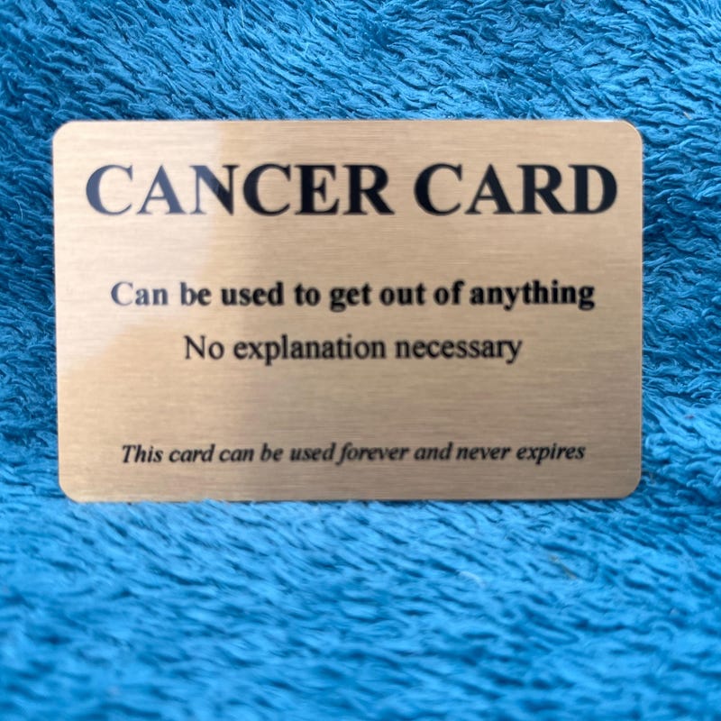 Cancer Card - Etsy