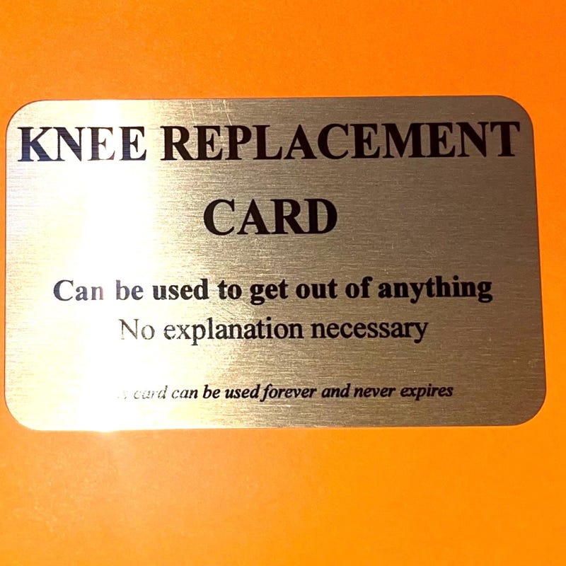 Knee Replacement - Etsy
