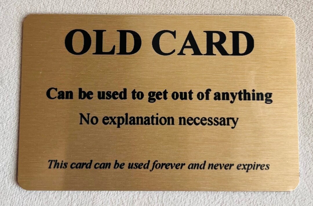 Old Card Tongue in Cheek Humour Old Man Old Woman - Etsy