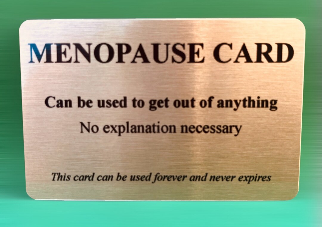 Menopause Card Tongue in Cheek Surgical Menopause Chemical Menopause ...