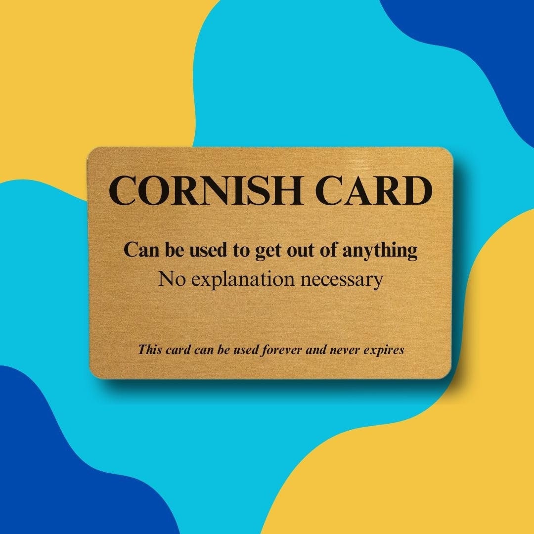 Cornish Card Tongue in Cheek Humour Cornish and Proud - Etsy