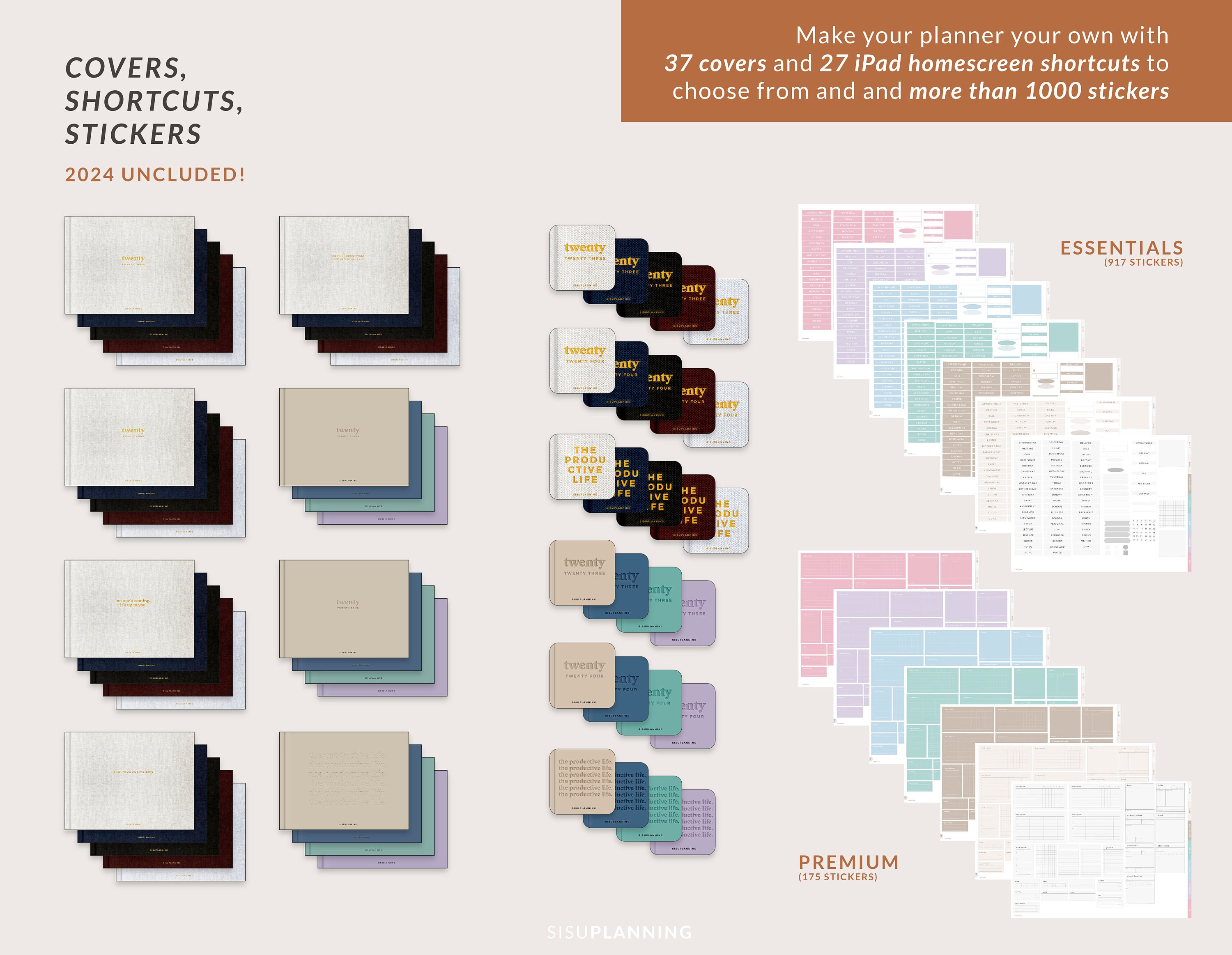 UNDATED Reusable Digital Planner, Minimal Daily Planner, Goodnotes ...