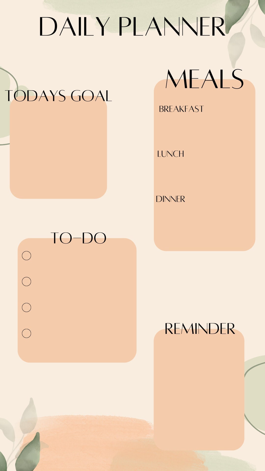 Neutral Monthly, Weekly, & Daily Planner - Etsy