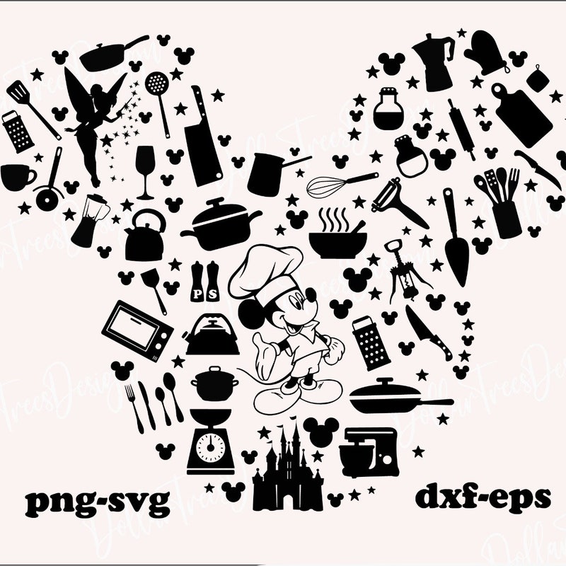 Mickey Mouse Chef Png - Etsy