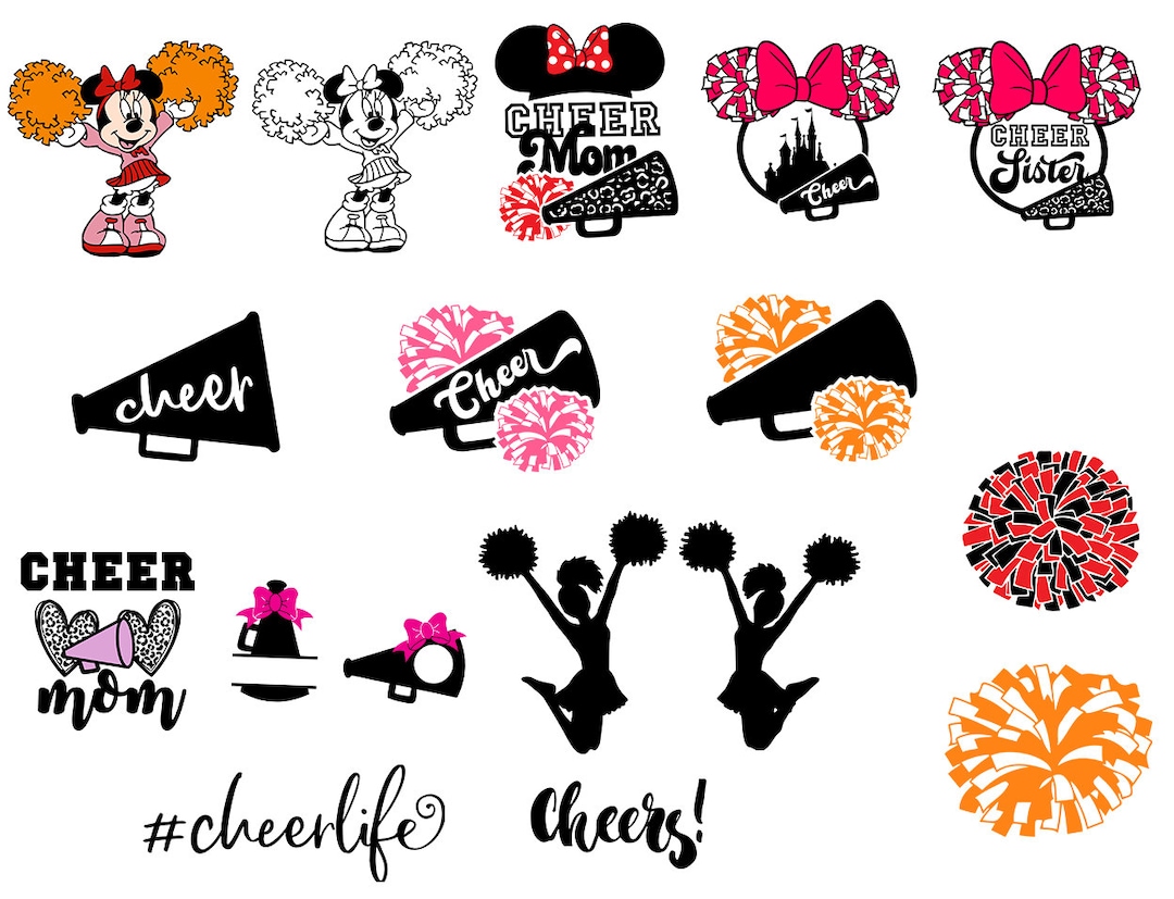 Minnie Mouse Pom Poms Svg Pom Poms SVG. PNG. Cricut Cut & Layered Files ...
