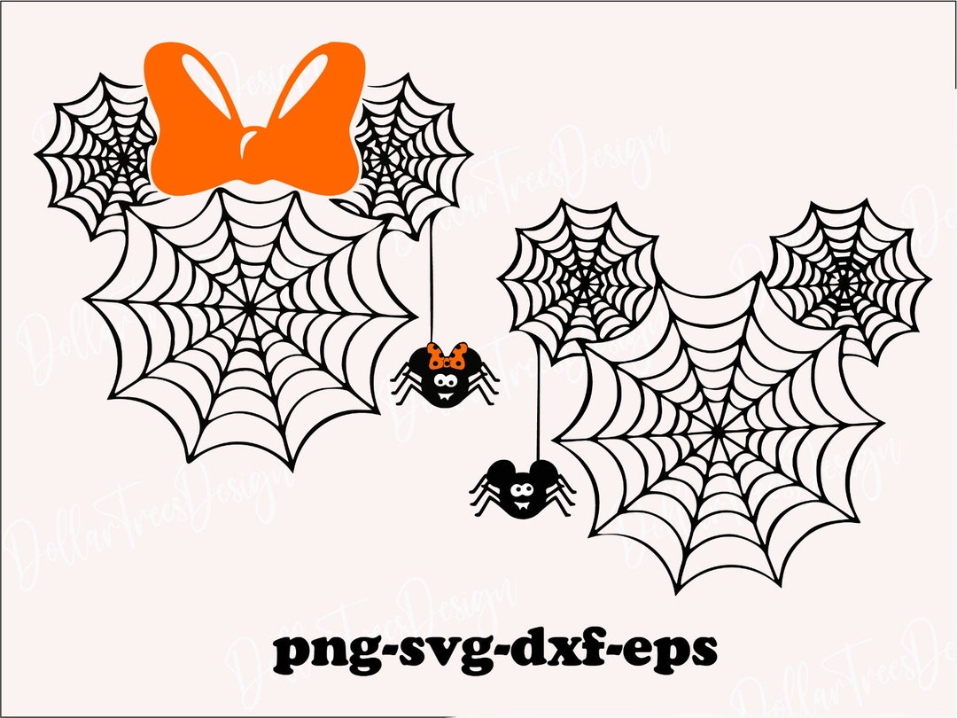 Mickey Mouse Spider Halloween,svg Mickey Mouse Silhouette Png, Cartoon ...