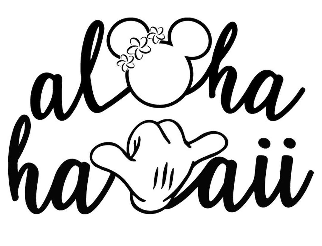 Mickey and Minnie Aloha Hawaii, Aviators, Family Group Shirts, Minnie ...