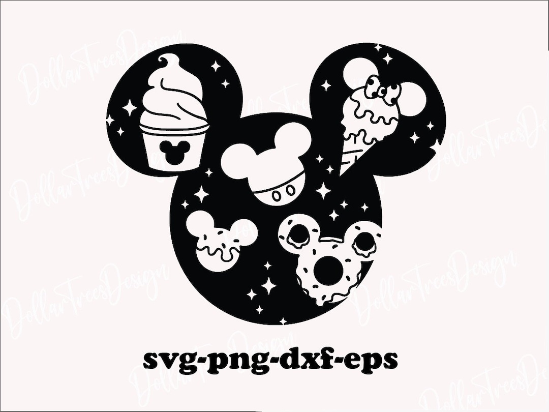 Mickey Snack Svg, Mickey Mouse Silhouette Png, Cartoon Character Cut ...