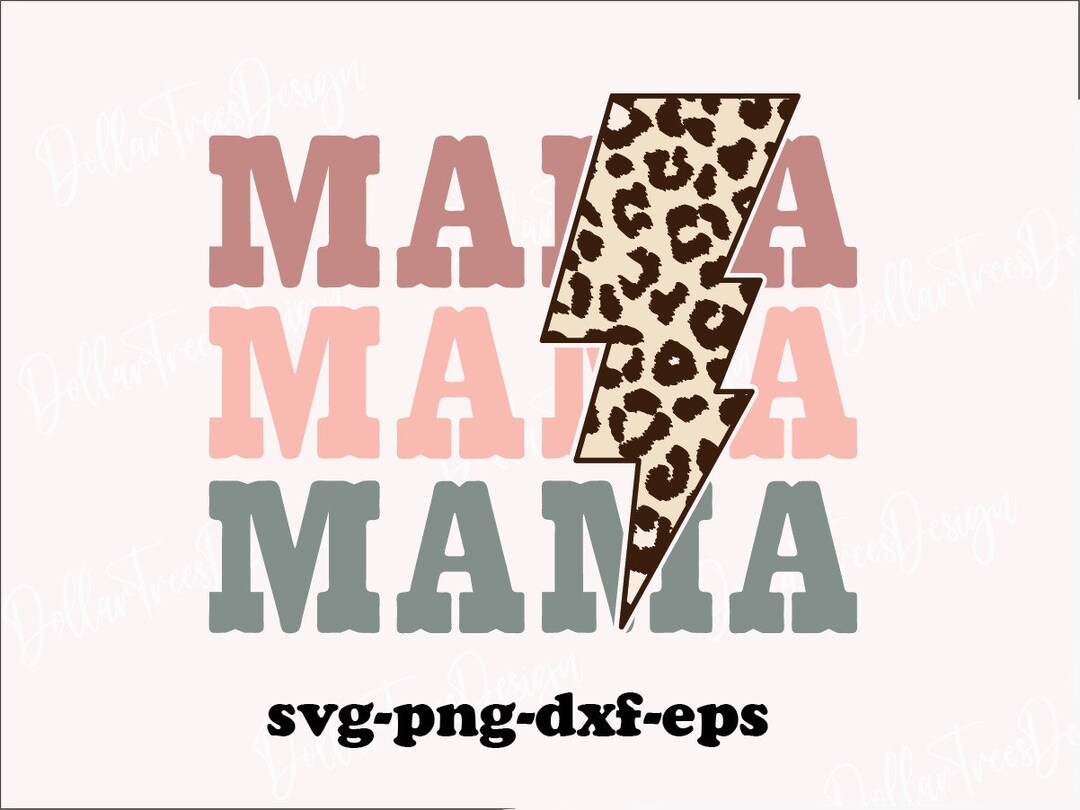 Leopard Mama Svg Leopard Print Svg Mama Leopard Png Mom Life Svg