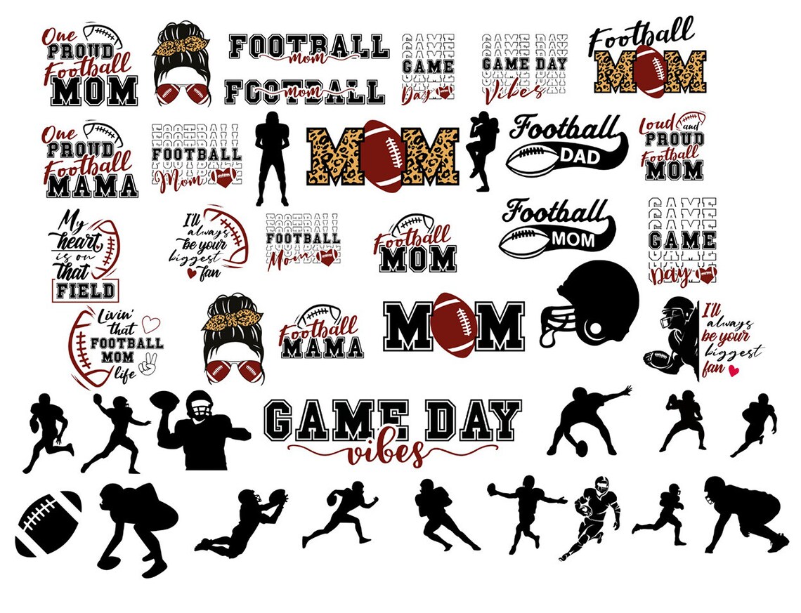Football Mom SVG Bundle Football SVG Football Shirt SVG - Etsy