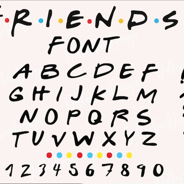 Friends Font - Etsy