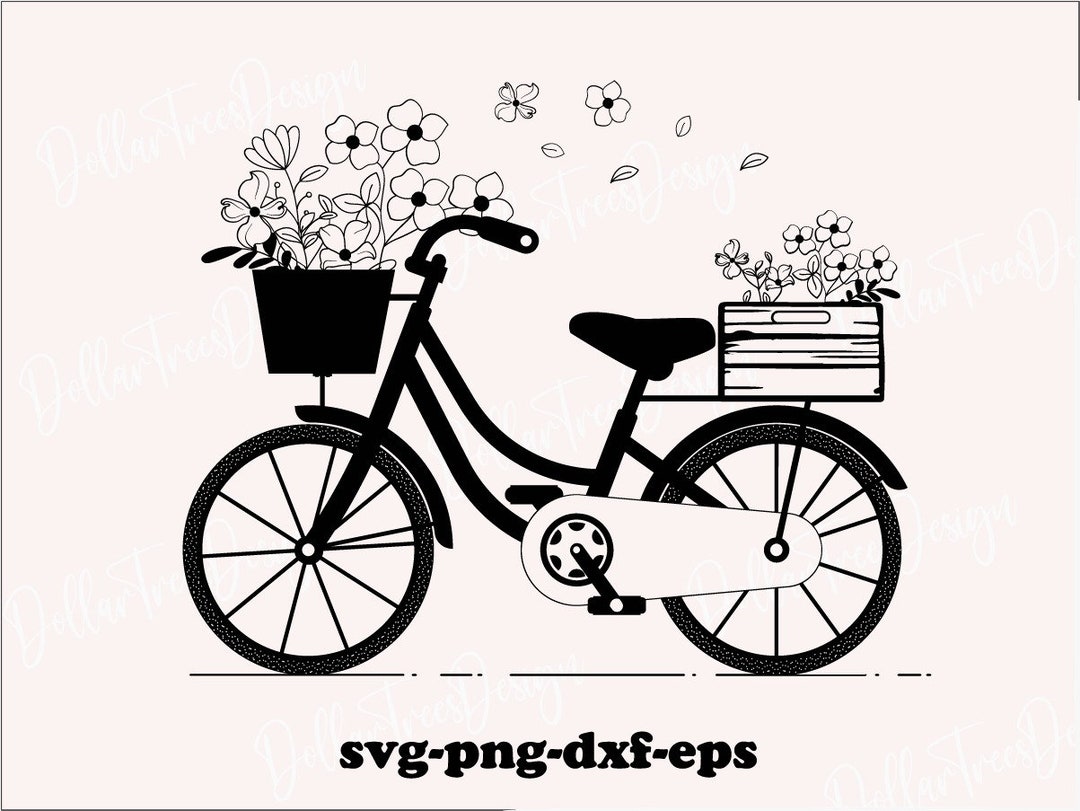 Bike Fowers Svg,bike Shirt Svg,bike Trip,cute T Shırt - Etsy